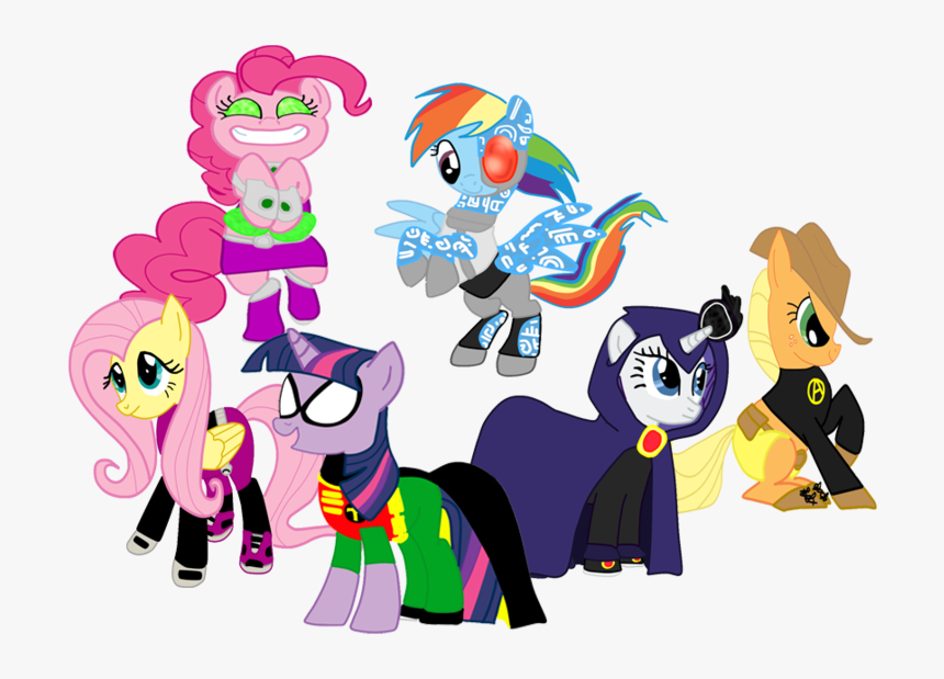 Mylittleponyteentitans B6860e - Teen Titans Mlp, HD Png Download ...