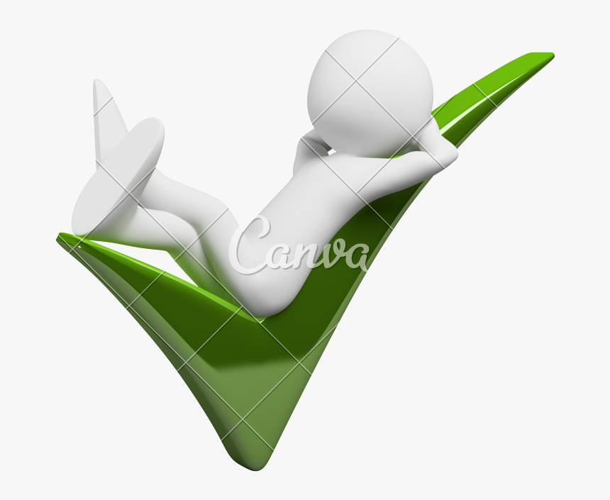 3d White People - Big Check Mark, HD Png Download , Transparent Png ...