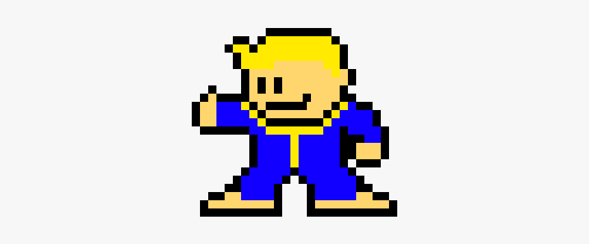 Pixel Vault Boy, HD Png Download , Transparent Png Image - PNGitem