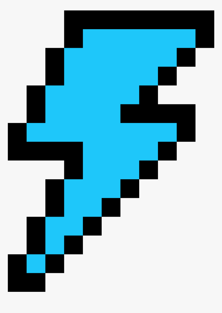 Pixel Lightning Bolt Transparent, HD Png Download , Transparent Png ...