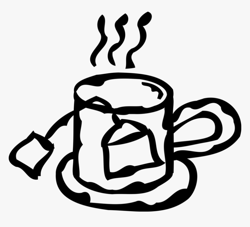 Vector Illustration Of Cup Of Steeped Tea In Teacup - Imagens De Xicara ...