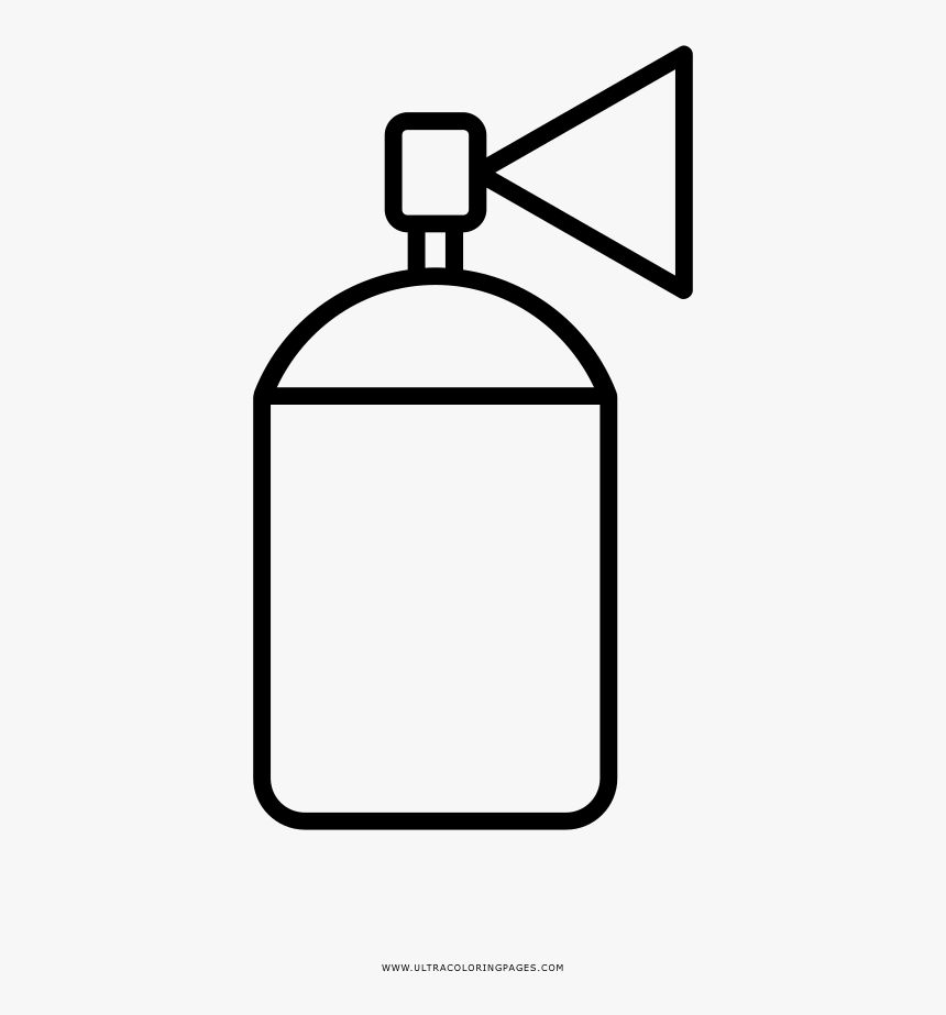 Spray Paint Coloring Page, HD Png Download , Transparent Png Image ...
