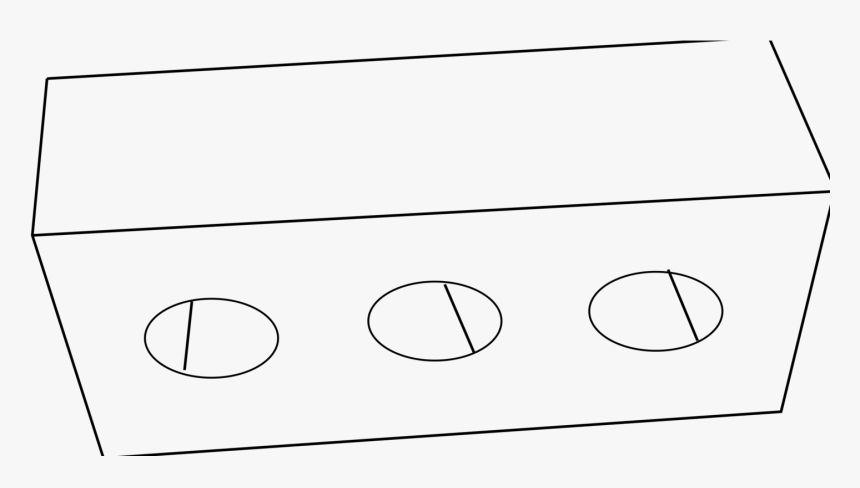 Brick Wall Line - Outline Image Of Brick, HD Png Download , Transparent ...