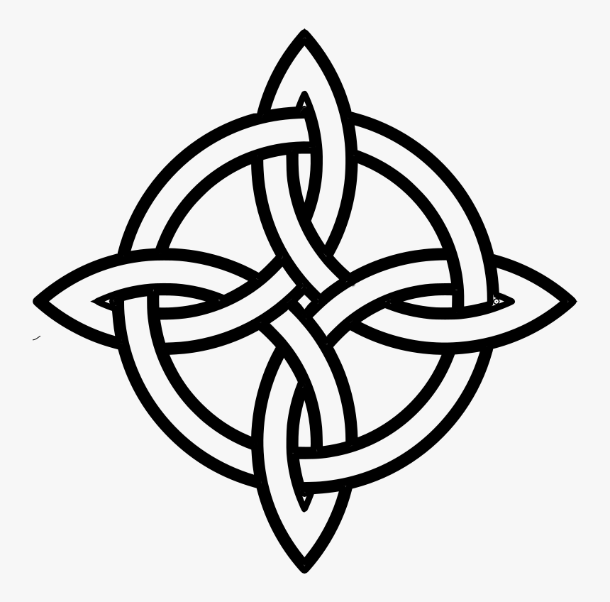 Celtic Knot - Black And White Vector Drawings, HD Png Download ...