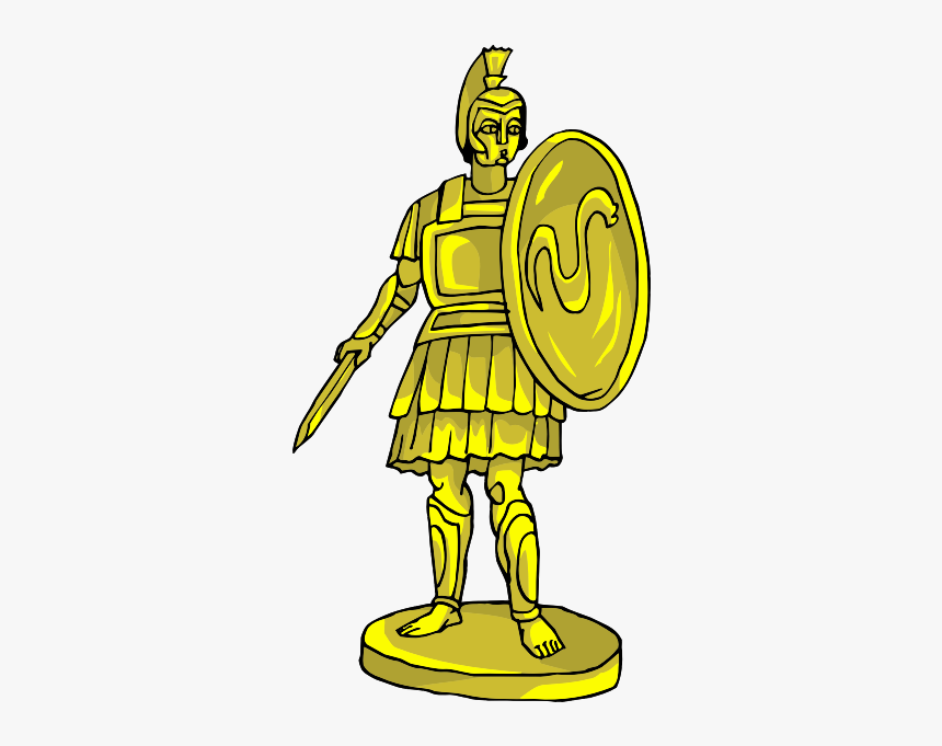 Cartoon Statue Of Gold, HD Png Download , Transparent Png Image - PNGitem