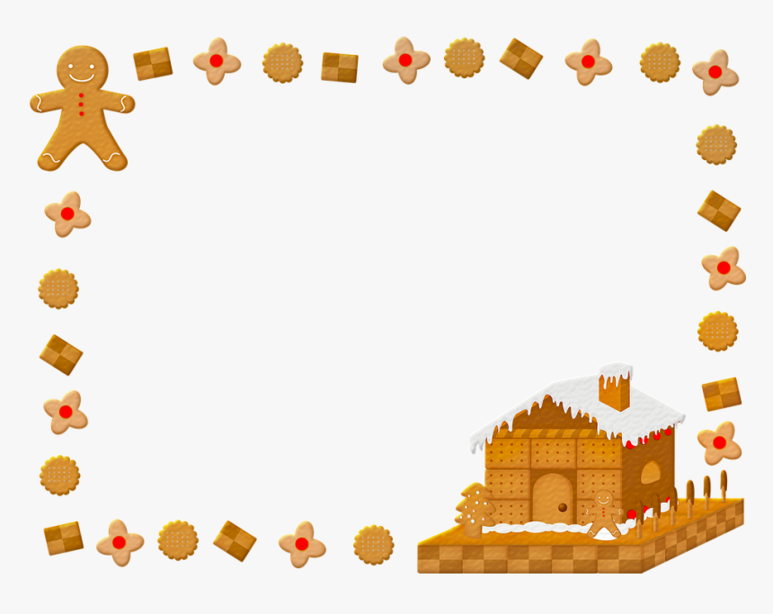 Christmas Gingerbread Frame, Gingerbread Man - Gingerbread Frame, HD ...