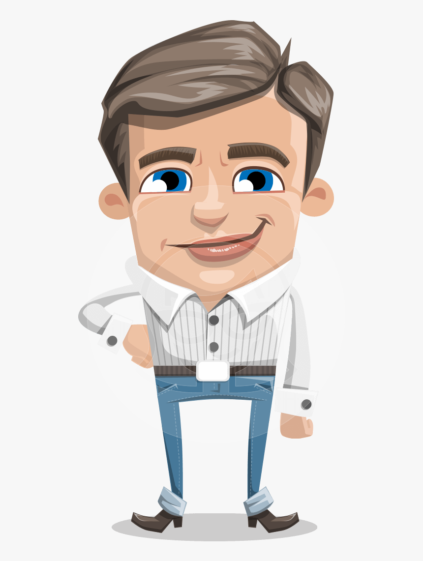 Cartoon Chibi Guy Vector Character Aka Brighton - Cartoon Drawings Men ...