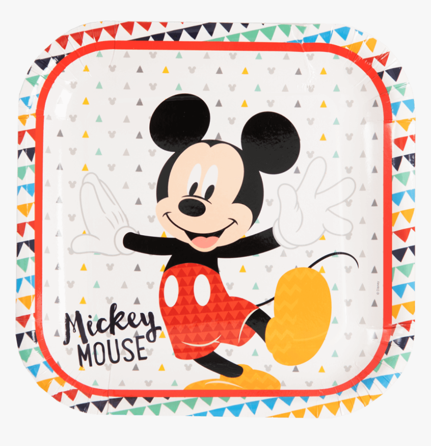 Disney Awesome Mickey Mouse Square Paper Plates - Plato Cuadrado Para ...