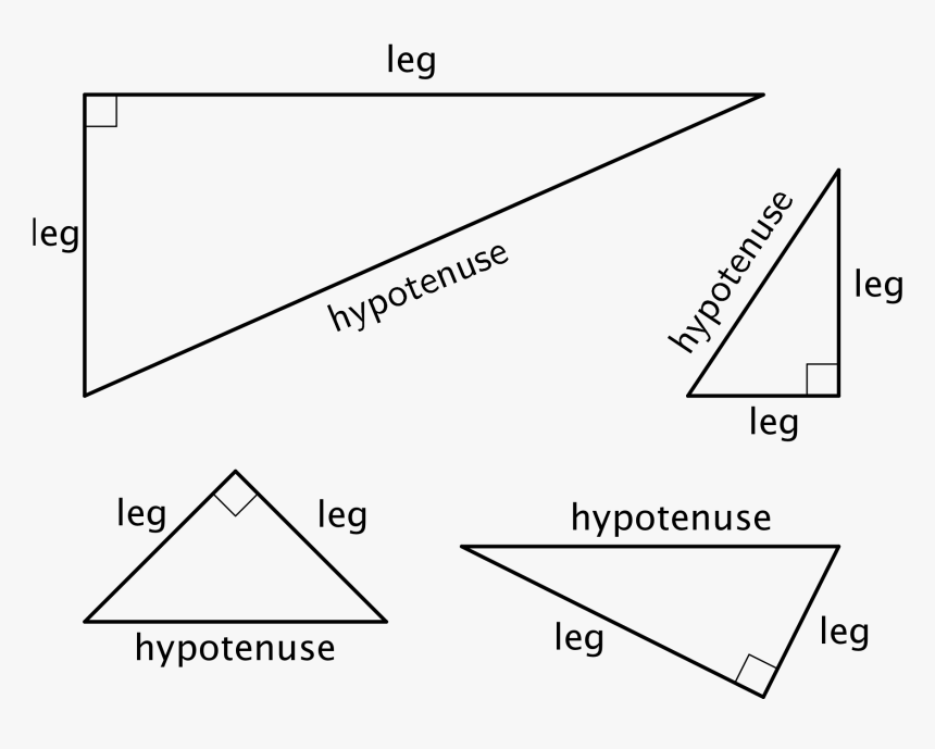 Transparent Right Triangle Png - Different Sizes Of Right Triangle, Png ...