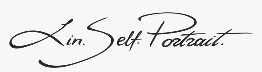 Lin - Self - Portrait - Calligraphy, HD Png Download , Transparent Png ...