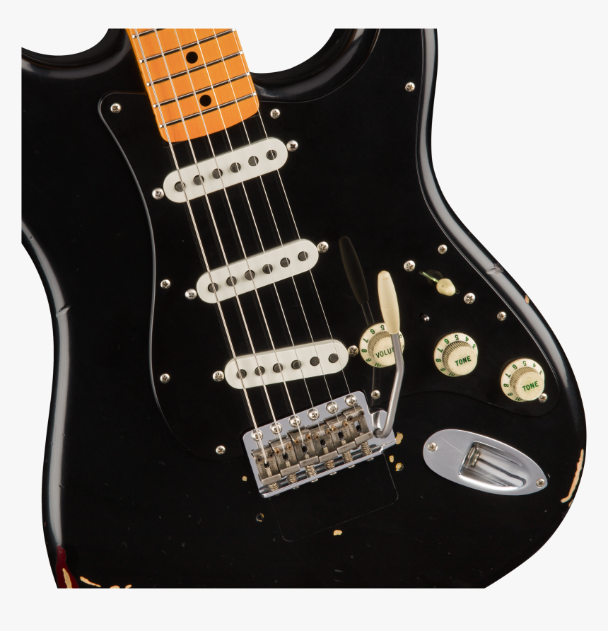 Black Fender Stratocaster Pickguard Pau Ferro, HD Png Download ...