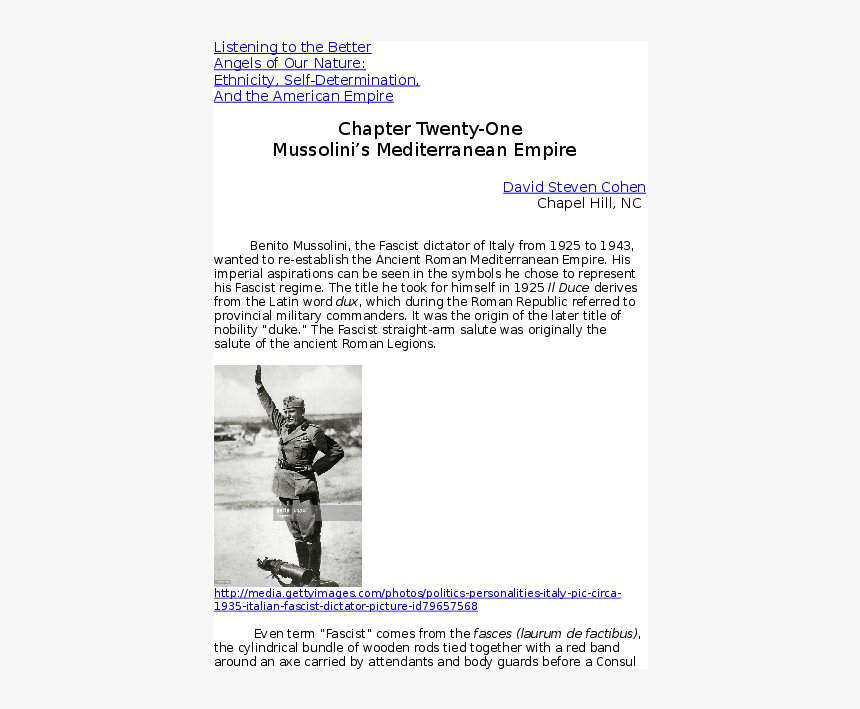 Mussolini, HD Png Download , Transparent Png Image - PNGitem