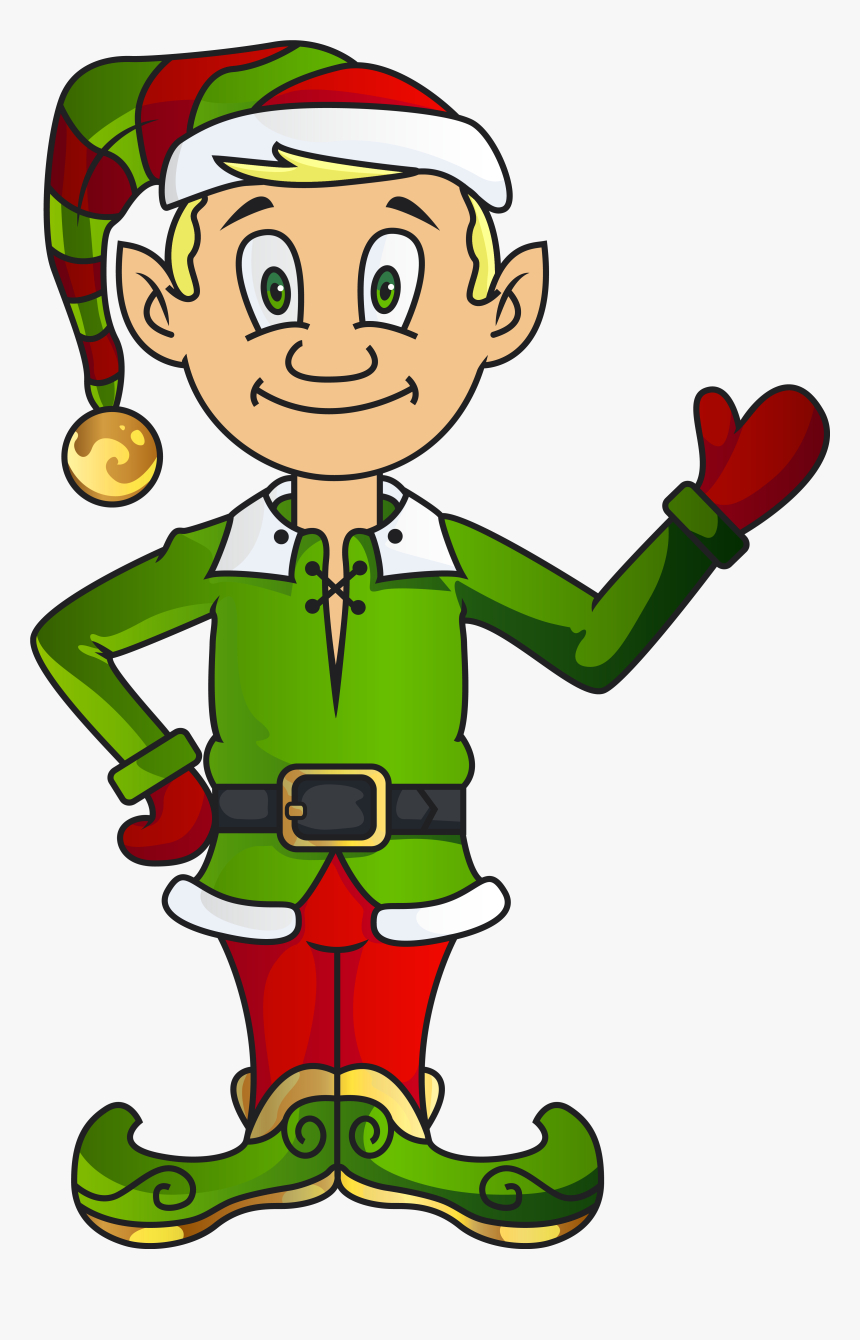 Christmas Elf Santa Claus Clip Art - Elf Clipart Png, Transparent Png ...