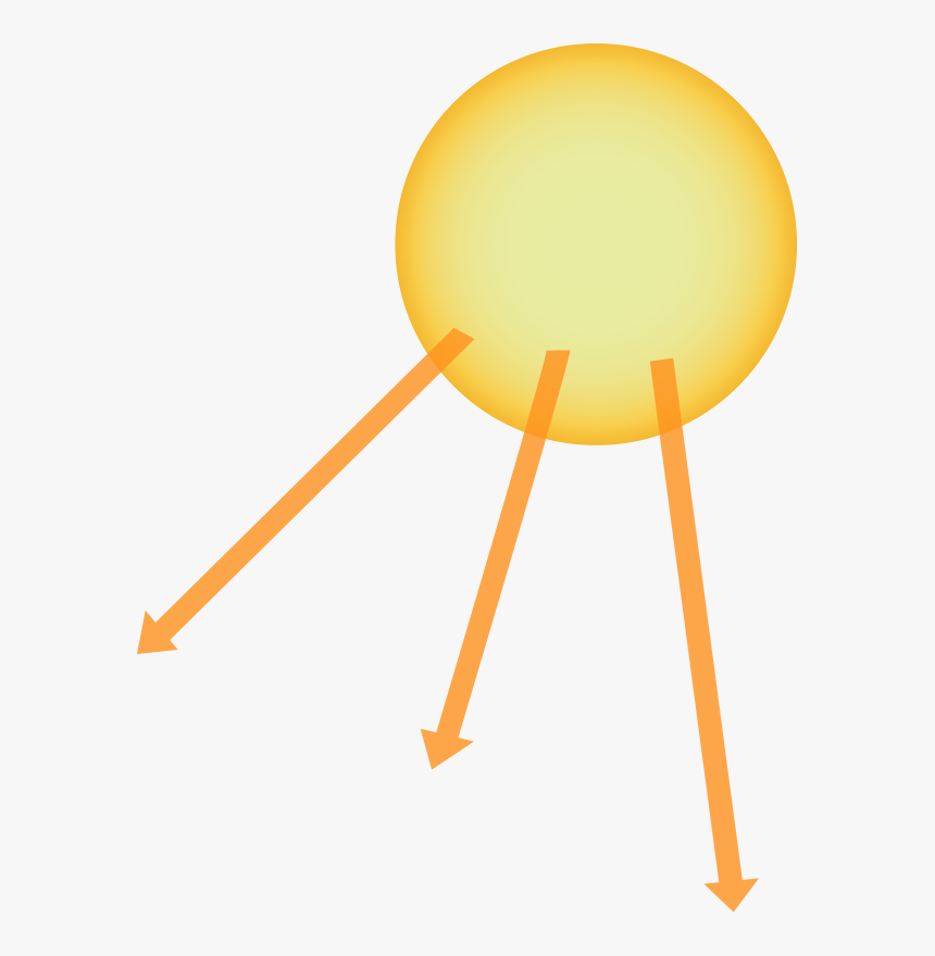 Illustration Of The Sun With Three Rays, HD Png Download , Transparent ...