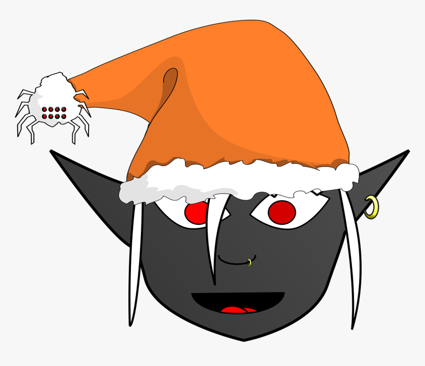 Christmas Drow Dark Elf Free Picture - Funny Dark Elf, HD Png Download ...