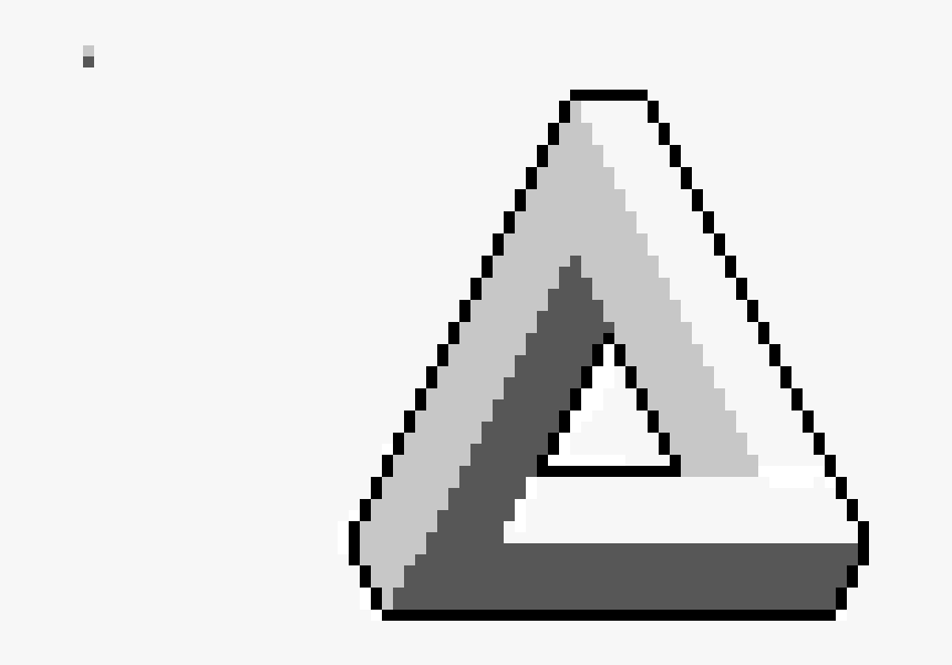 Transparent Penrose Triangle Png - Penrose Triangle Pixel Art, Png ...