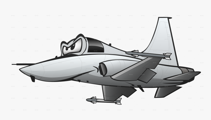 Fighter Jet Cartoon, HD Png Download , Transparent Png Image - PNGitem