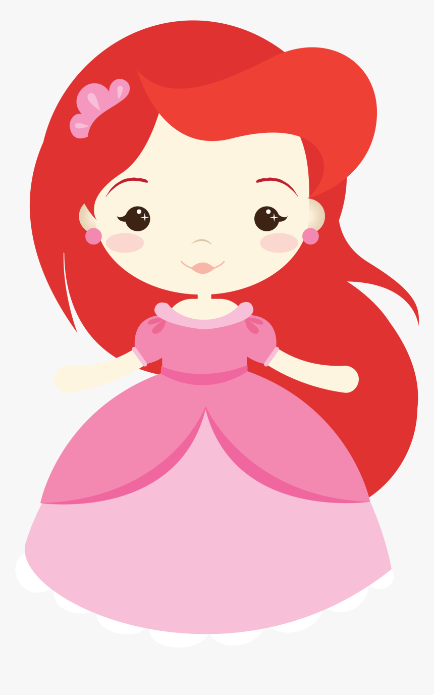 Disney Princesses Clipart Fairy Tale - Cute Little Mermaid Clipart, HD ...