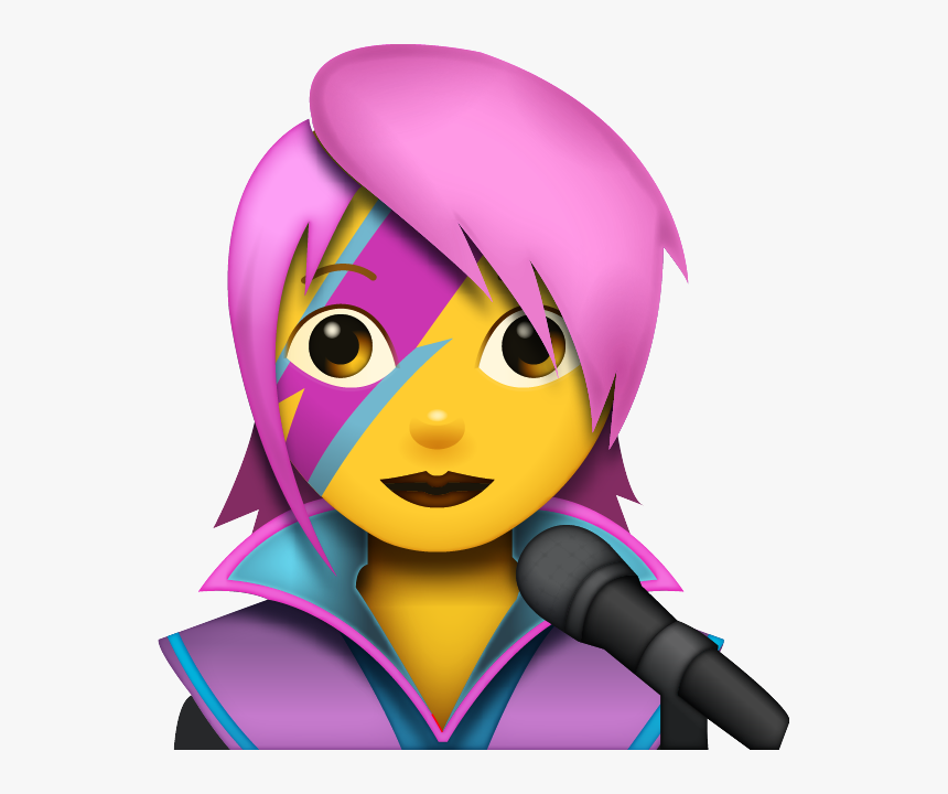 Woman Singer Emoji, HD Png Download , Transparent Png Image - PNGitem