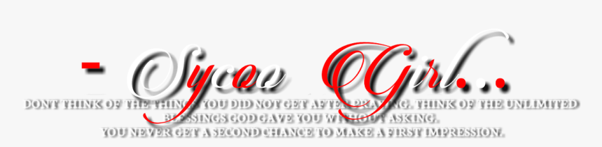 Stylish Girl Png Text, Transparent Png , Transparent Png Image - PNGitem