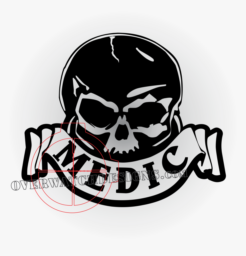 Medic Decal - Skull Army Medic Logo, HD Png Download , Transparent Png ...