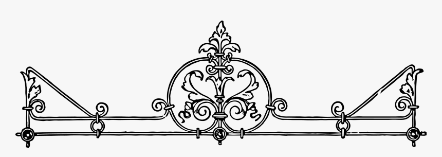 Transparent Scroll Line Clipart - Victorian Clip Art Scroll Png, Png ...
