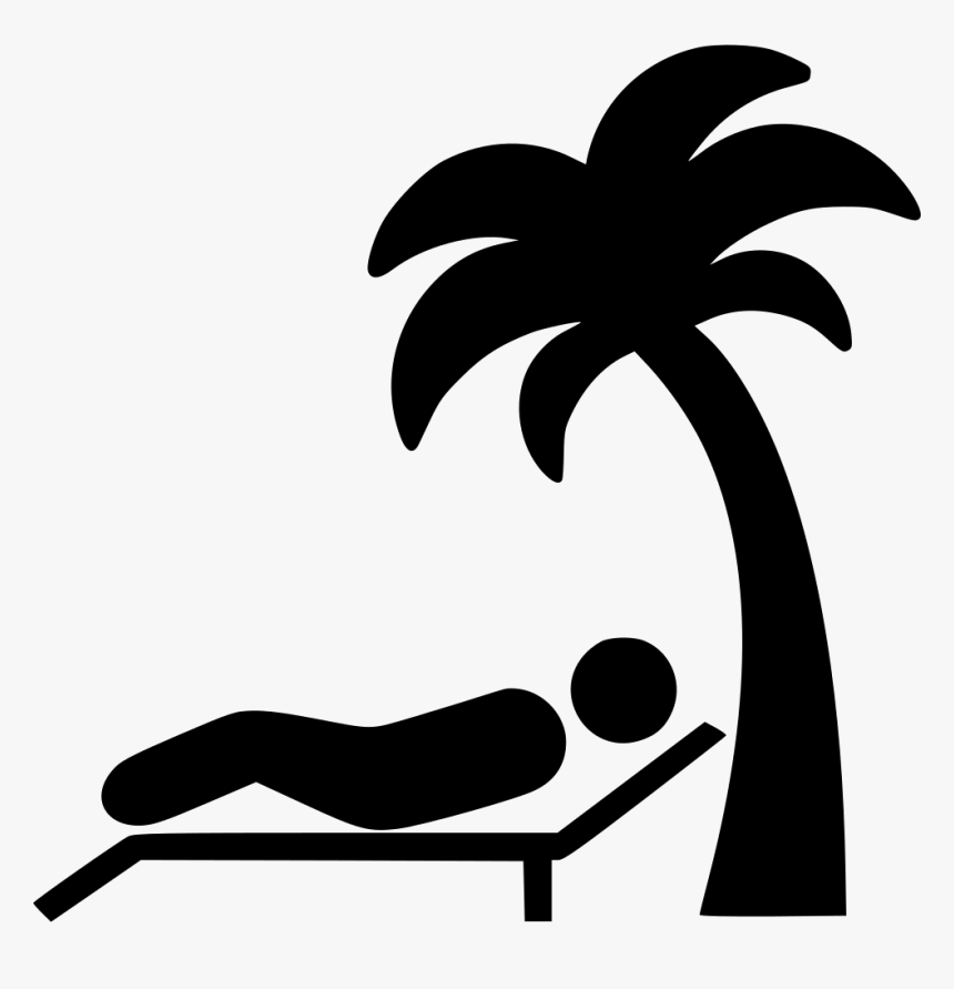 Lying On Beach - Beach Icon, HD Png Download , Transparent Png Image ...
