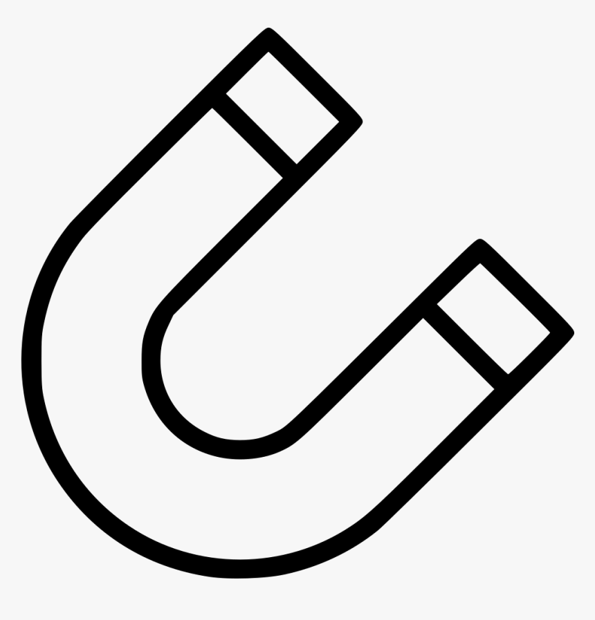 Magnet Png Black And White - Magnetic Icon Png, Transparent Png ...