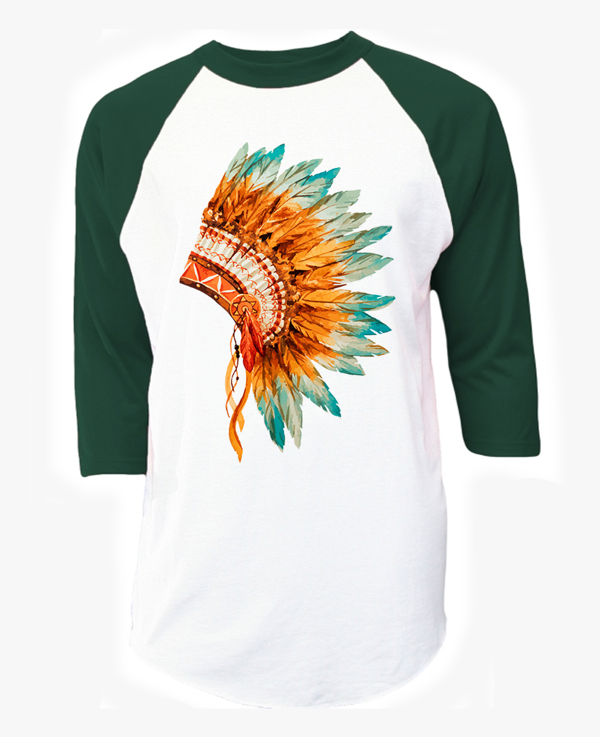 Indian Headdress Rustic Tribal Tshirt - Chief Indian Hat Png ...