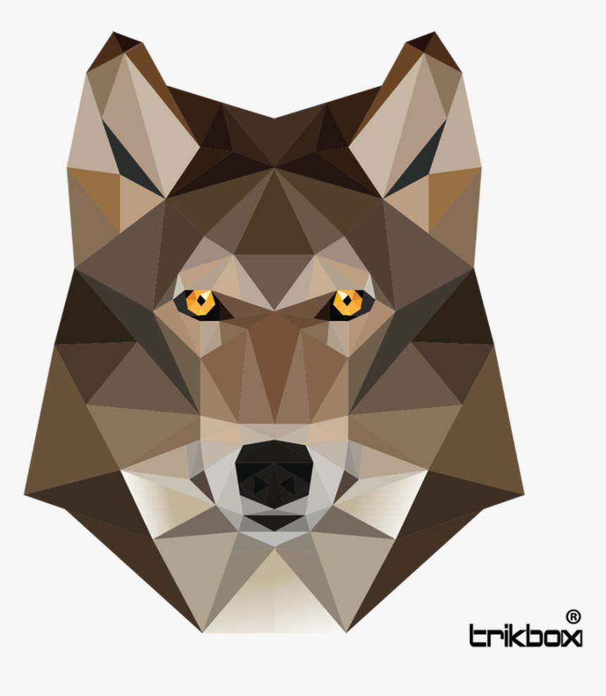 Vector Triangles Wolf - Red Fox, HD Png Download , Transparent Png ...