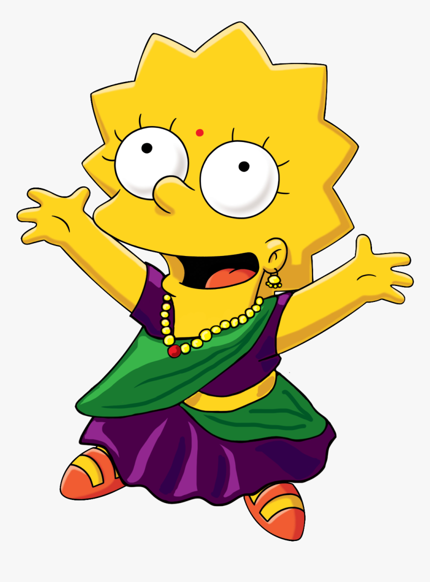 2014 04 01 Lisasimpson - Hinduism Simpsons, HD Png Download ...