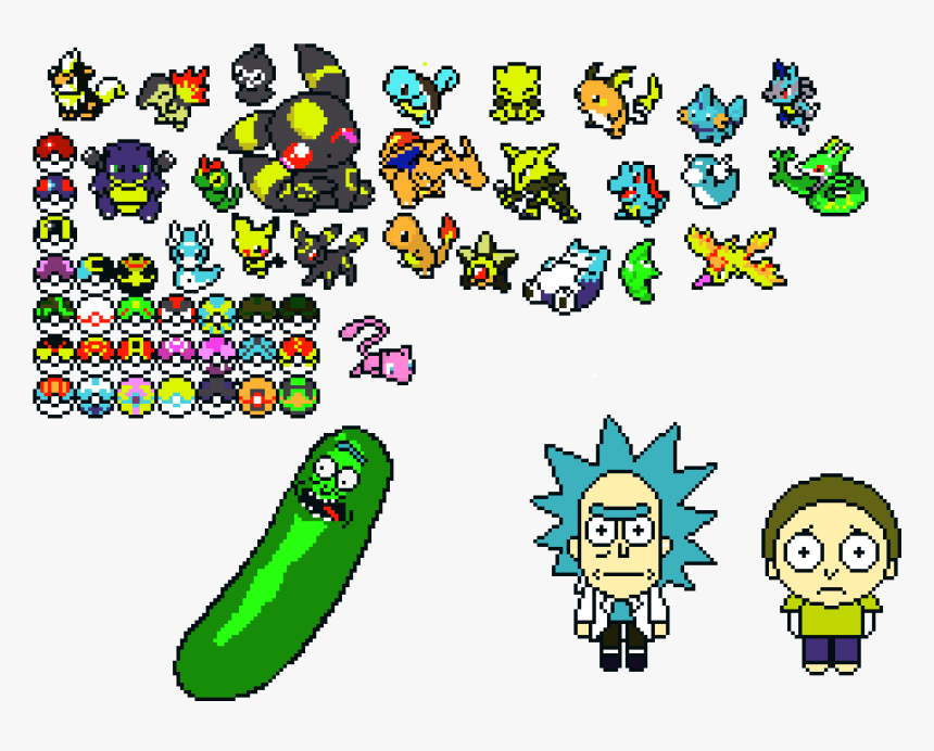 Transparent Rick And Morty Characters Png - Rick And Morty Pixel Art ...