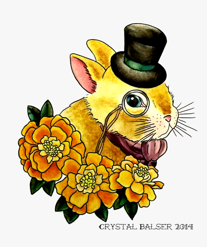 Top Hat Bunny - Cartoon, HD Png Download , Transparent Png Image - PNGitem