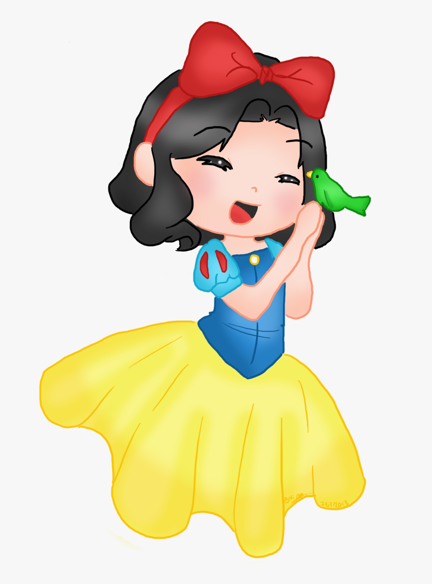 Chibi Snow White By Ruzovymonster - Princess Drawing Snow White, HD Png ...
