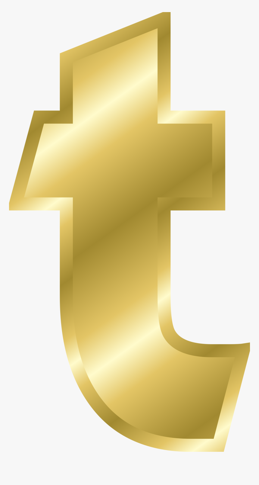 Letter T In Gold, HD Png Download , Transparent Png Image - PNGitem