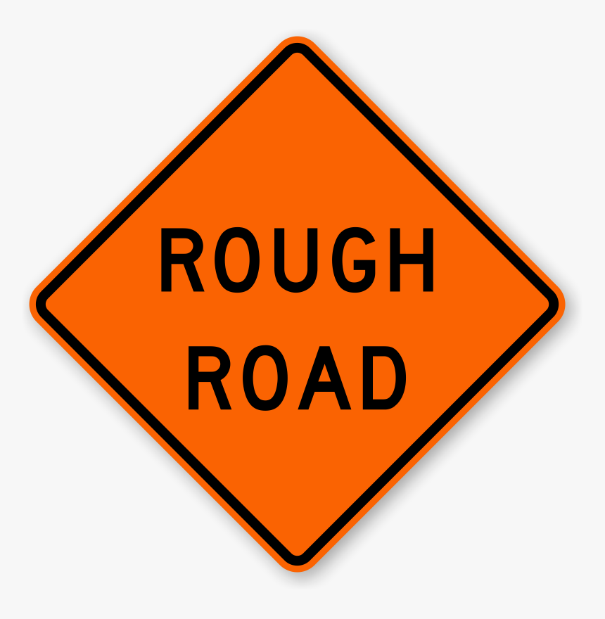 Highway Clipart Pavement - Road Work Ahead Sign, HD Png Download ...
