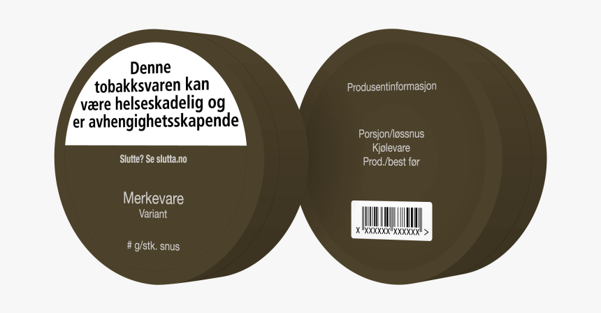 Illustration Of Standardised Snus Pack - Circle, HD Png Download ...