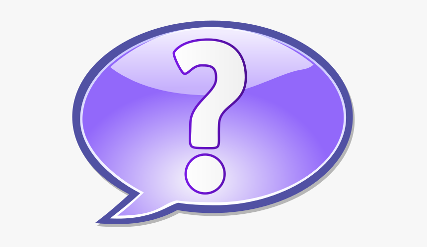 Speech Bubble With Question Mark Inside, HD Png Download , Transparent ...