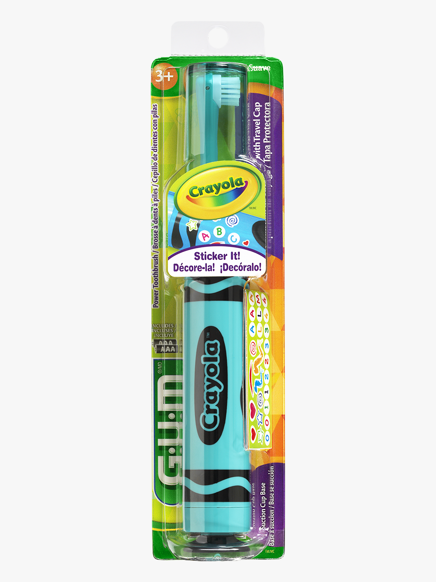 Gum® Crayola™ Power Toothbrush, Ages 5 - Crayola Toothbrush Travel, HD ...