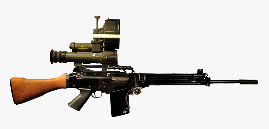 Fn Fal With Infrared Light And Scope - Fn Al, HD Png Download ...