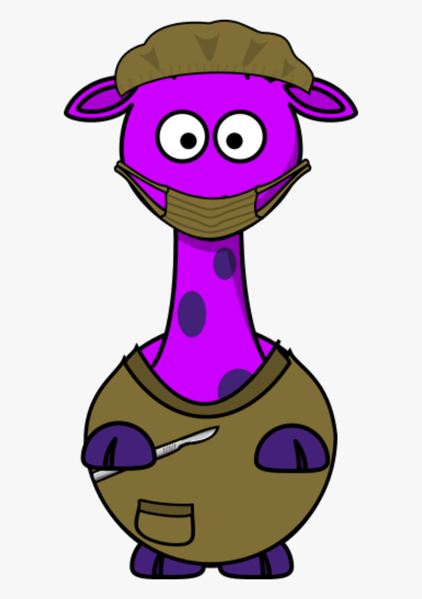 Giraffe As A Doctor - Giraffe Animated, HD Png Download , Transparent ...