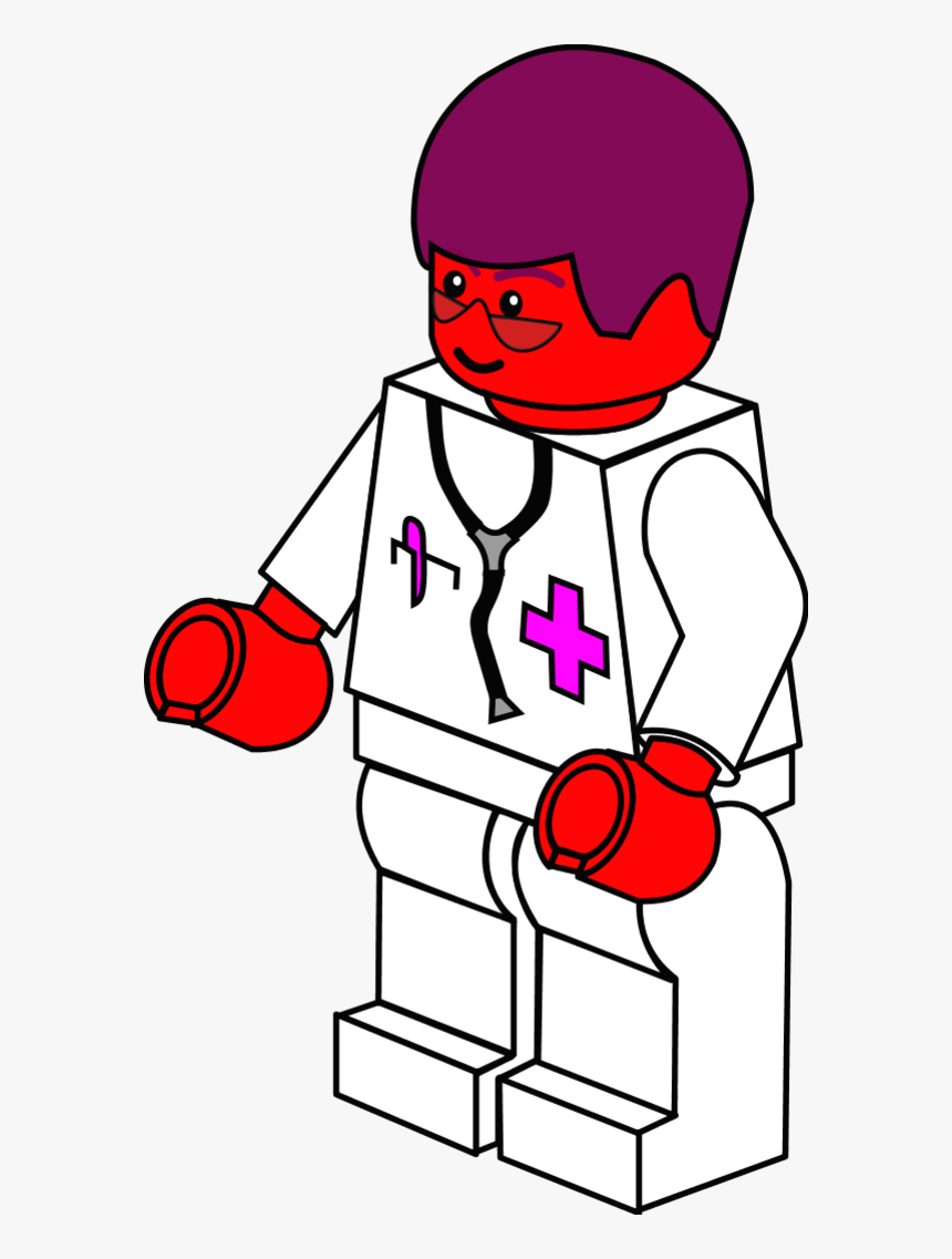 Lego Town Doctor - Lego Doctor Coloring Pages, HD Png Download ...
