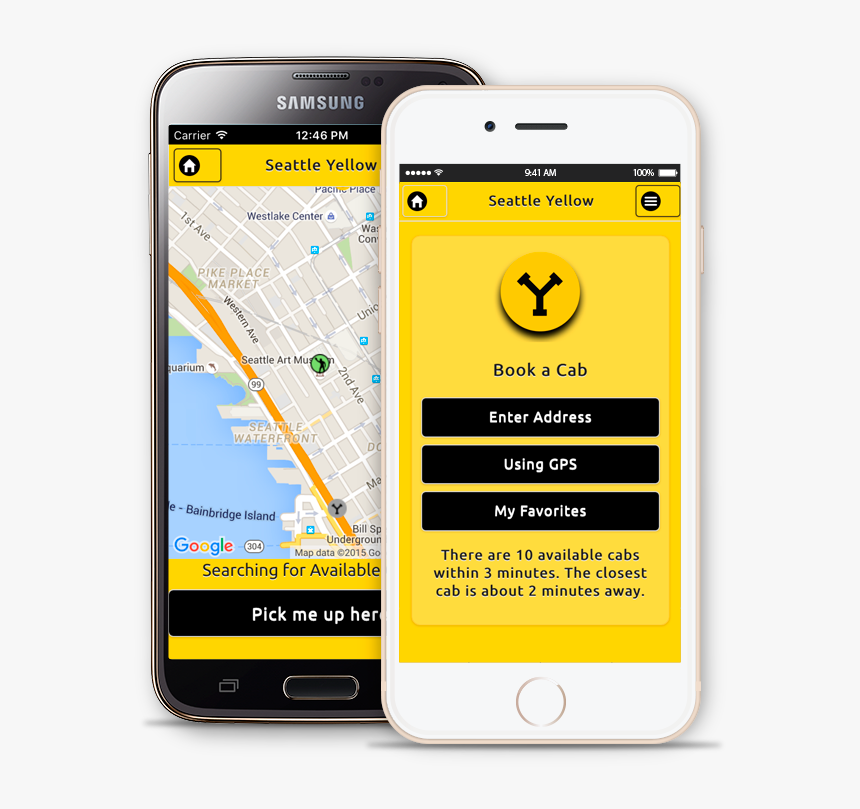 Transparent Taxi Cab Png - Taxi Service App, Png Download , Transparent ...