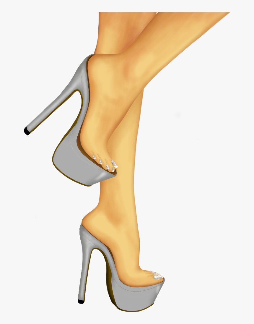 Drawing Legs Heel Basic Pump - Basic Pump, HD Png Download ...