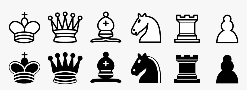 Transparent White Board Clipart - Chess Pieces Sprite Sheet, HD Png ...