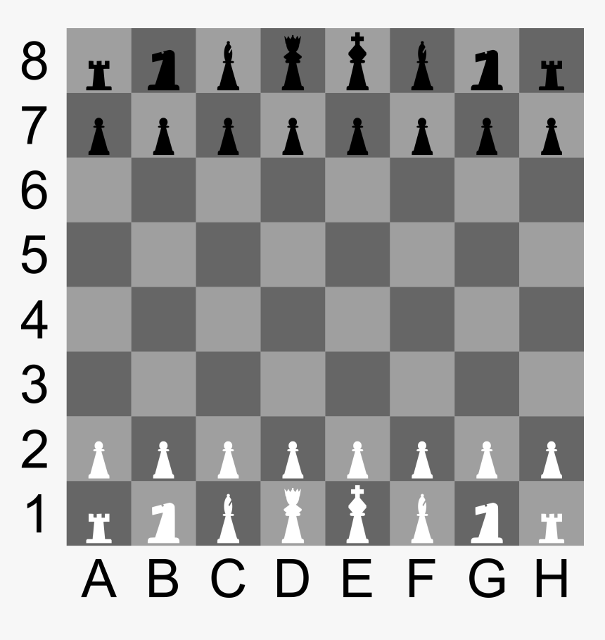 2d Chess - Chess Board Rows And Columns, HD Png Download , Transparent ...