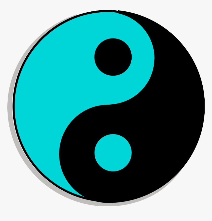 Transparent Yang Png - Yin Yang Colored, Png Download , Transparent Png ...