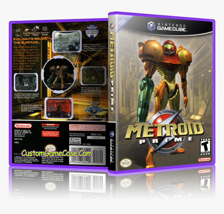 Metroid Prime Front Cover - Metroid Gamecube Cover, HD Png Download ...