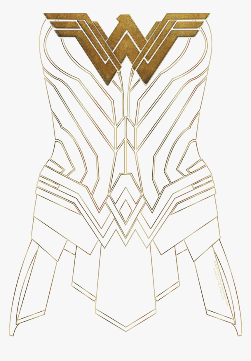Outline Of Wonder Woman, HD Png Download , Transparent Png Image - PNGitem