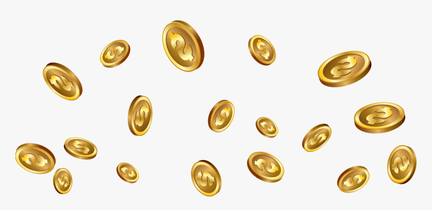 Coins Raining Png - Gold Coins Raining Png, Transparent Png ...